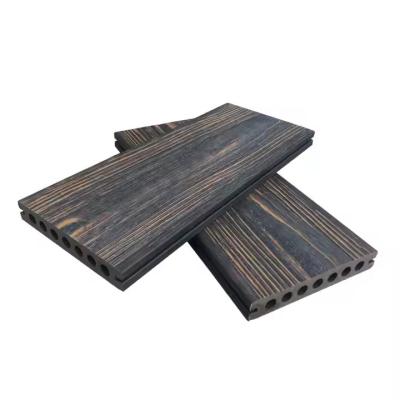China WPC Decking Mixed Color Three Layer Co-extrusion Terrace Solid Flooring 138x23mm for sale