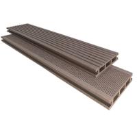 China Recycled Materials WPC Flooring Sustainable Durable 20x110mm Redbrown for sale