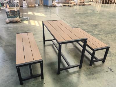 China GUOFENG WPC Outdoor Chairs and Tables Set 2-Seat Modern Design Weather Resistant for sale