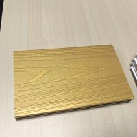 China Metallic WPC Patina Glimmer Gold Decking 40% Heat Reduction Anti-Fingerprint Panel for sale