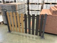China WPC Balcony Waterproof Outdoor Floor End Covering 101x101mm Composite Deck Board Skirting for sale