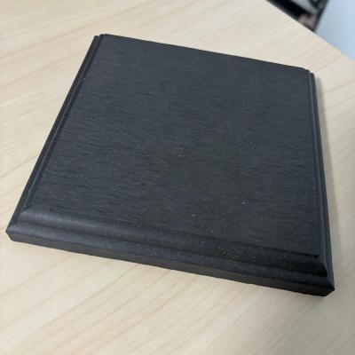 China WPC Balcony Waterproof Outdoor Floor End Covering 101x101mm Composite Deck Board Skirting for sale