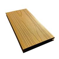 China Metallic WPC Patina Glimmer Gold Decking 40% Heat Reduction Anti-Fingerprint Panel for sale