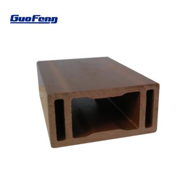 China Outdoor Decorative Engineered Plastic Wood Composite Hollow WPC Fence for sale