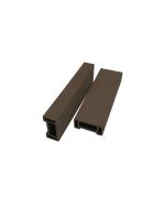 China WPC Wood Plastic Composite Railing Handrail Fence 30% HDPE 60% Bamboo Fiber for sale