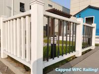 China WPC Wood Plastic Composite Railing Handrail Fence 30% HDPE 60% Bamboo Fiber for sale