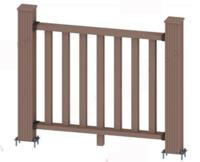 China Hot-Selling WPC Wood-Plastic Composite Handrails Safe, Durable, Mothproof and Anticorrosive, High-Quality Railing Posts for sale