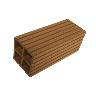 China WPC Wood Plastic Composite Fence Post 60% Bamboo Fiber for Garden Durable for sale