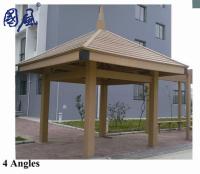 China Garden Outdoor Wood Plastic Composite Pergola for sale