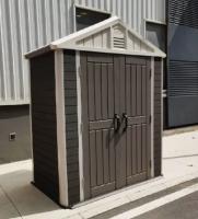 China Wind Resistant Class 8 WPC Garden Tool House 2.14 sqm Eco-Friendly Easy Assembly for sale