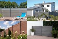 China Matte Finish WPC Fencing Panel Easy Clean for Office Courtyard for sale