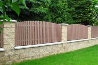 China Matte Finish WPC Fencing Panel Easy Clean for Office Courtyard for sale