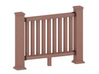 China Eco Recycled WPC Fencing Anti Termite for Farm Boundary 21x157mm Custom Length for sale