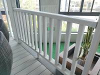 China Aluminum Frame WPC Fencing Slat Style Outdoor Home Security 21x157mm Custom Length for sale