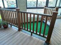 China Aluminum Frame WPC Fencing Slat Style Outdoor Home Security 21x157mm Custom Length for sale