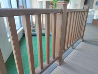 China Aluminum Frame WPC Fencing Slat Style Outdoor Home Security 21x157mm Custom Length for sale
