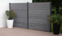 China Matte Finish WPC Fencing Panel Easy Clean for Office Courtyard for sale
