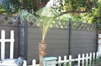 China Matte Finish WPC Fencing Panel Easy Clean for Office Courtyard for sale