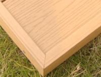 China Co-extrusion WPC Skirting Board 50mm x 50mm Fireproof UV Resistant Outdoor Wall Cladding for sale