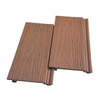 China Co-extrusion WPC Skirting Board 50mm x 50mm Fireproof UV Resistant Outdoor Wall Cladding for sale