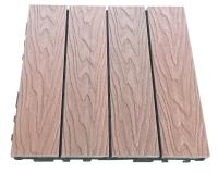 China Self Locking WPC Deck Tiles 30x30cm for Garden No Tools Bug Resistant for sale