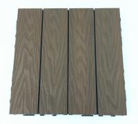 China Self Locking WPC Deck Tiles 30x30cm for Garden No Tools Bug Resistant for sale