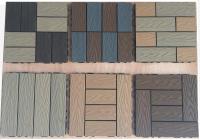 China DIY WPC Deck Tiles 30x30cm Natural Wood Grain Outdoor Flooring for Patio for sale