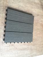 China WPC Deck Tiles 30x30cm Interlocking DIY Outdoor Flooring Natural Wood Look Durable for sale