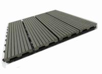 China WPC Deck Tiles 30x30cm Interlocking DIY Outdoor Flooring Natural Wood Look Durable for sale