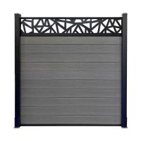 China Durable WPC Fence Panel UV Resistant Coextrusion Eco Friendly for Garden Home 180mm Width for sale