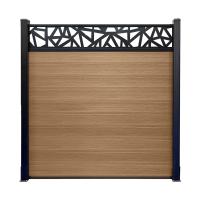 China Durable WPC Fence Panel UV Resistant Coextrusion Eco Friendly for Garden Home 180mm Width for sale