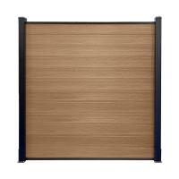 China Durable WPC Fence Panel UV Resistant Coextrusion Eco Friendly for Garden Home 180mm Width for sale