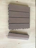 China 30x30 cm WPC Balcony Flooring Tiles DIY Interlocking Deck for Concrete Slab for sale