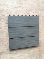 China 30x30 cm WPC Balcony Flooring Tiles DIY Interlocking Deck for Concrete Slab for sale