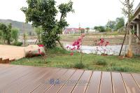 China Outdoor Co-Extrusion WPC Flooring 25x140mm Waterproof Wood Plastic Composite Decking for sale