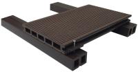 China Co-extruded WPC Decking UV Resistant Waterproof Outdoor Flooring 140mm for sale