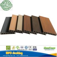 China Co-Extrusion Wood Plastic Composite Decking 140mm Waterproof Outdoor Flooring UV Resistant for sale