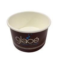 China Disposable 3oz Ice Cream Tubs Food Grade PE Coating Paper Ice Cream Bowls for sale