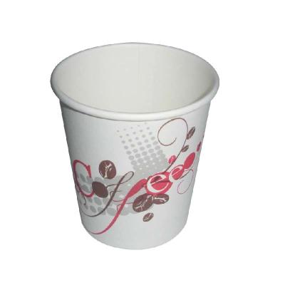 China Customized Single Wall Coffee Cup Disposable PE Coated 6 Oz Paper Cup Food Grade for sale