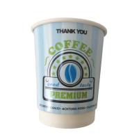 China Water Based 8oz Double Wall Cups Disposable Compostable Paper Cup Lightweight for sale