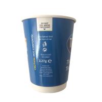 China Water Based Double Wall Hot Cups 8 Oz Printed Paper Cup Aqueous Coated for sale