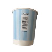 China Water Based 8oz Double Wall Cups Disposable Compostable Paper Cup Lightweight for sale