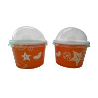 China 7 Oz Paper Ice Cream Cup Wood Pulp Food Grade PE Coated Paper Cup for sale