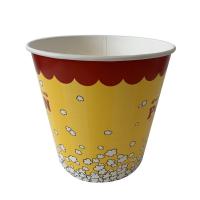 China PE Coating 85 Oz Popcorn Bucket Biodegradable Big Popcorn Bucket For Home Cinema for sale
