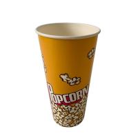 China Disposable 32 Oz Personalized Popcorn Tub Customizable Flexo Printing for sale