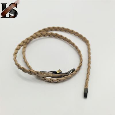 China High Quality Chriden Braided Elasticity Belt With Pin Buckle Woven Elastic Webbing Belt for sale