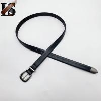 China Unisex Black Vintage Casual Style Ladies PU Leather Belt Alloy Buckle Waist Belts for sale