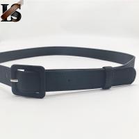 China Ladies Fabric Covered Microfiber leather Belt Fashion Casual Customizable Waist With Fabric Buckle Dress Belt for sale
