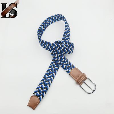 China Custom Elastic Elastic Stretch Belt for Unisex Braided Belts Casual Web Weave Knitted Belts for sale