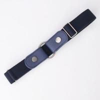 China Canvas Woven Belt, Leather Trim Belt, Silver Buckle, Stretch Belt, Two-Tone Casual Belt, Versatile Belt for Jeans for sale
